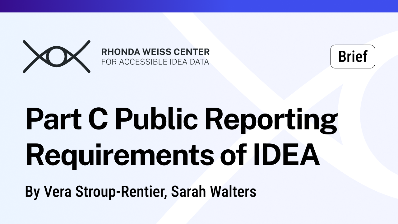 Resources | Rhonda Weiss Center for Accessible IDEA Data